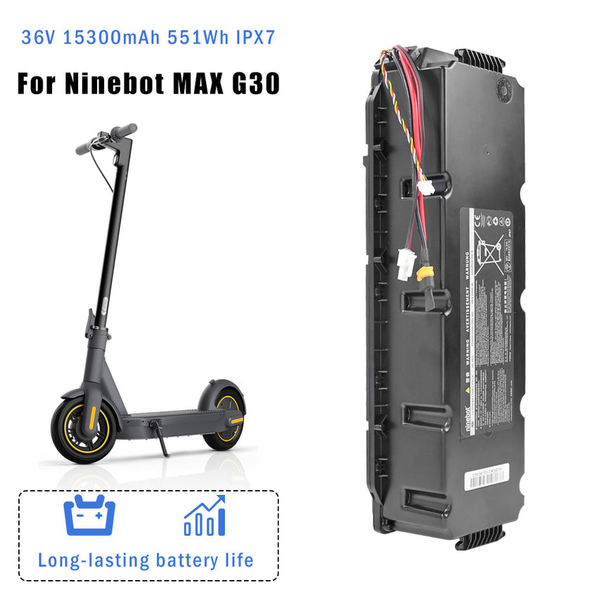 Original Ninebot Scooter MAX G30 Battery Pack 36V 15300mAh 551Wh IPX7 ...